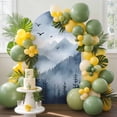 Arch Covers, Blue Mountain Peak Arch Covers Stretchy Backdrop 6.6'x3.3 ...