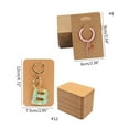 50Pieces/set Jewelry Cards for Selling Keychain Card Holder Brown Paper ...