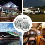 EROCK 2Pcs White Round Marine Boat LED Stern Transom Lights Cabin Deck ...
