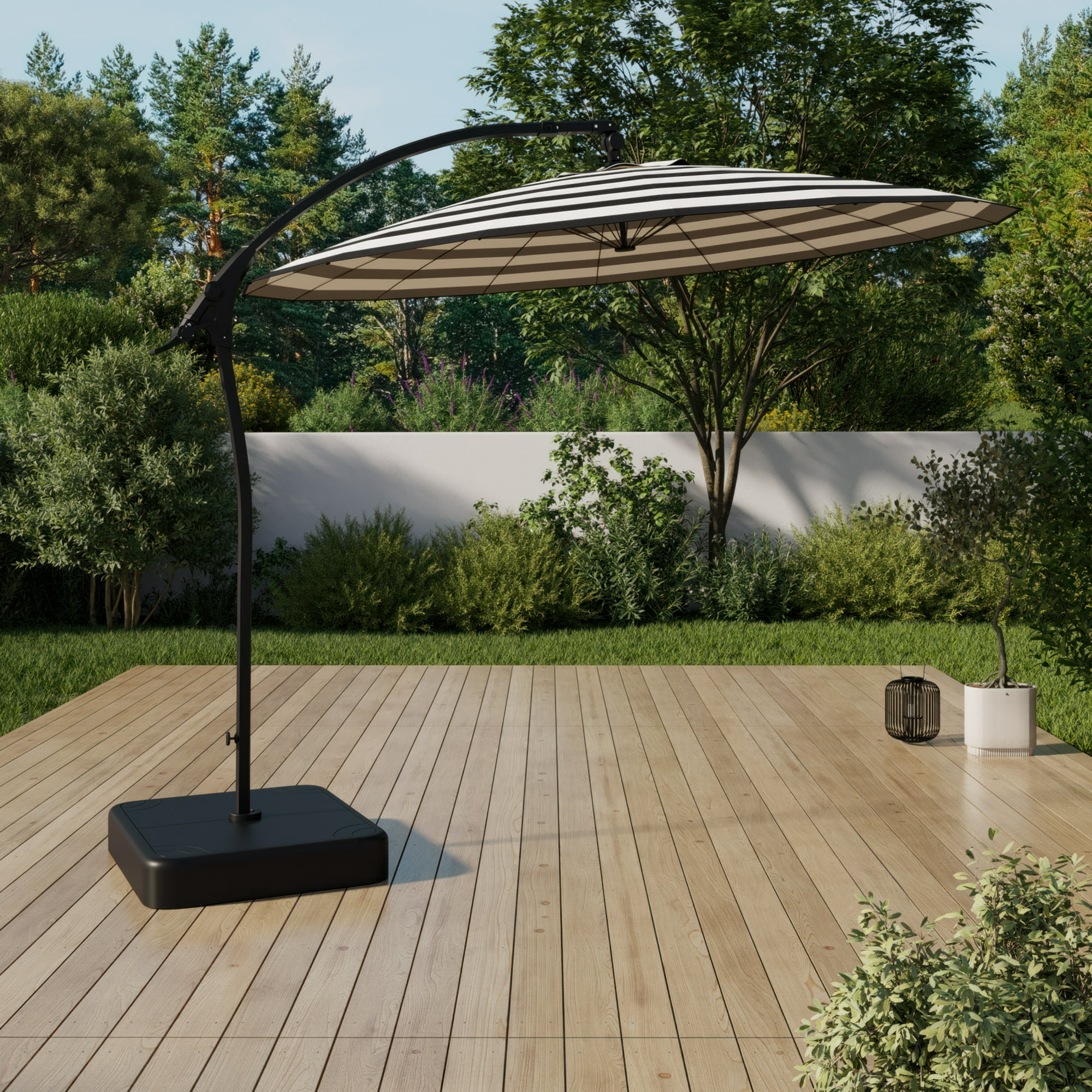 Click here for Hometrends 10 Ft. Round Offset Shanghai Patio Umbr... prices