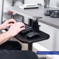 VIVO Black Single Clamp Rotating Keyboard Tray - Walmart.com