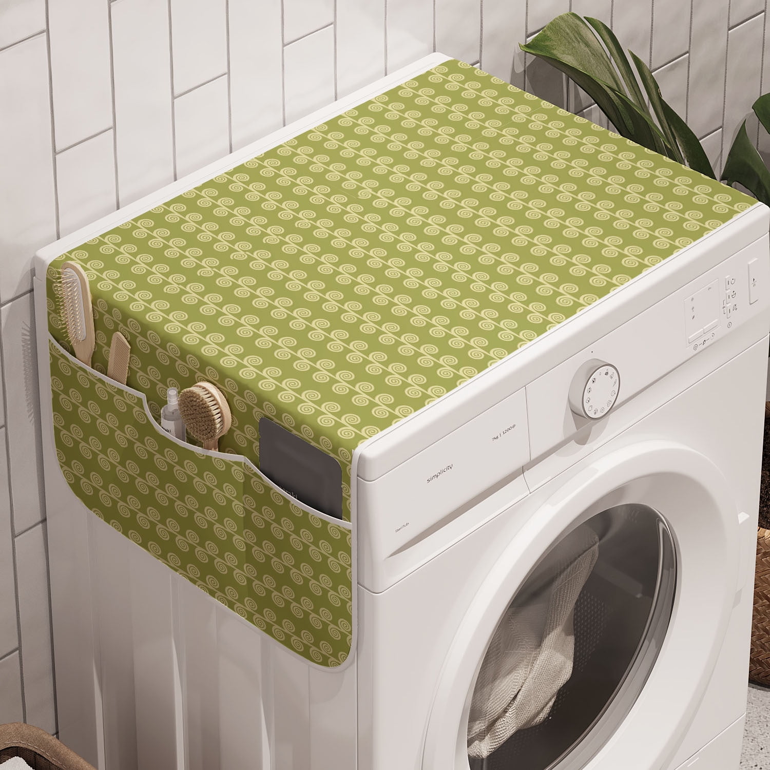 Abstract Washing Machine Organizer, Vertically Continuing Swirling ...