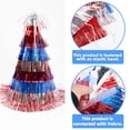 250th Anniversary Independence Day Hat Red Blue Rain Pattern Pointed ...