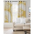 Coastal Shell Yellow Kitchen Curtains Summer Ocean Shell Beach Cafe ...