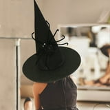 Darzheoy Halloween Witch Hats Witch Party Accessory, Black Spider Witch ...
