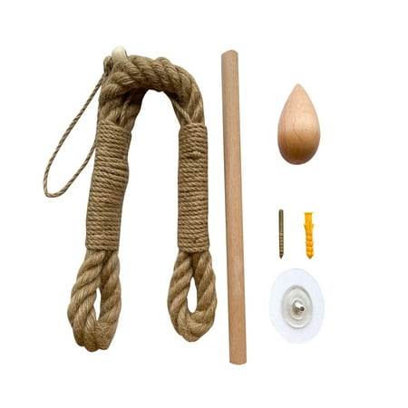 Rope Paper Holder Wall Hanging Tissue Hanger Rope Paper Wood Decoration ...