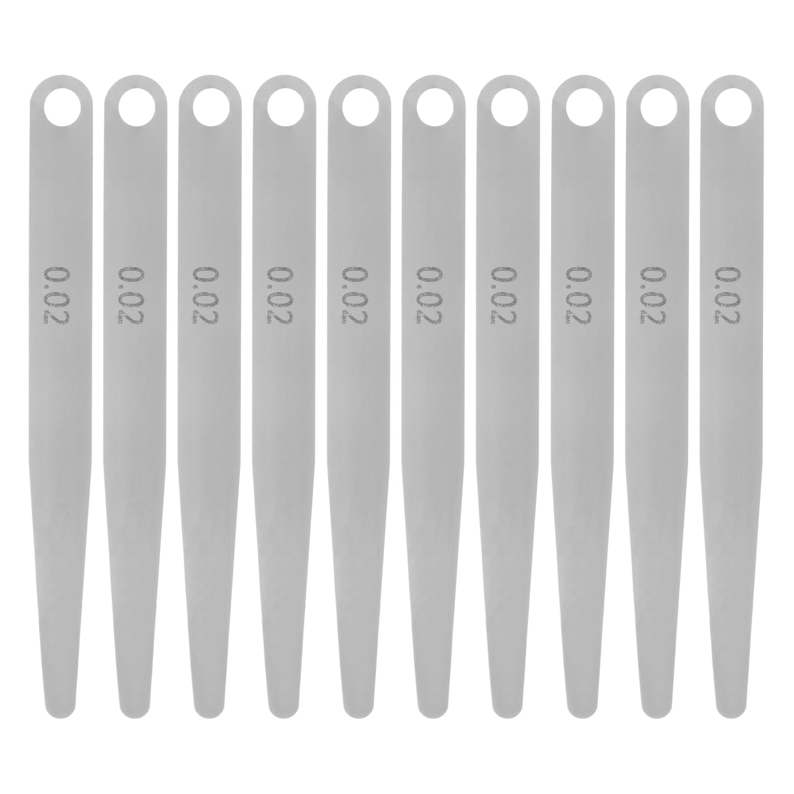 10 Pack Feeler Gauge 0.02mm Thickness Gauge 65MN Steel Metric Gap ...