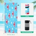 BZSMCE Soft Cartoon Shark Star Pattern For Beach Towel with Wind ...