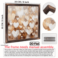 1Pc Wood Frame Sign Vintage Beige Romantic Love Wall Art Paintings ...