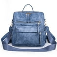 HONGLONG PU Leather Backpack Purse for Women, Versatile Waterproof ...