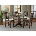 36" Round Extension Dining table with 2 San Remo Chairs - Set of 3 ...