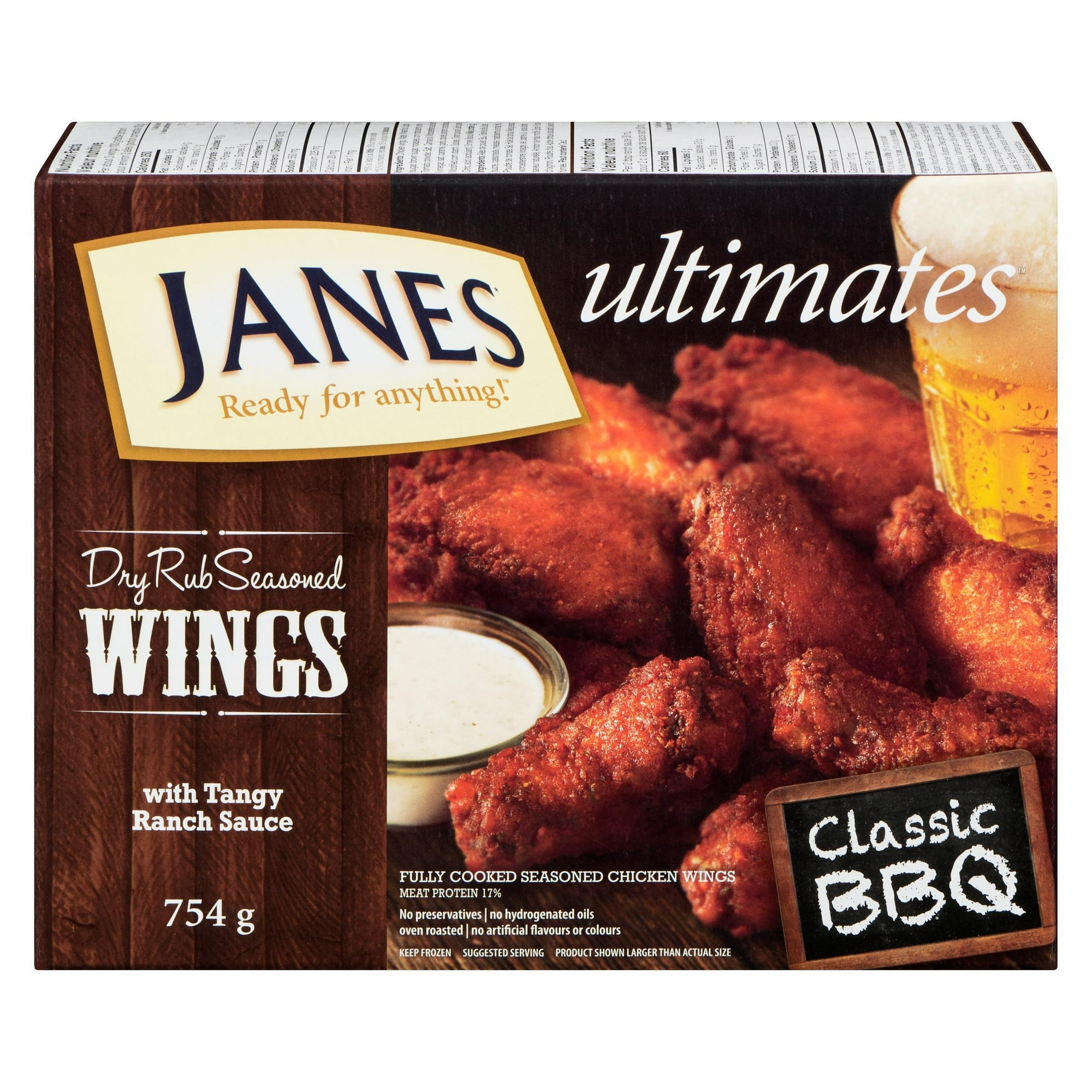 Click here for Janes Ultimates Dry Rub Seasoned Chicken Wings Cla... prices