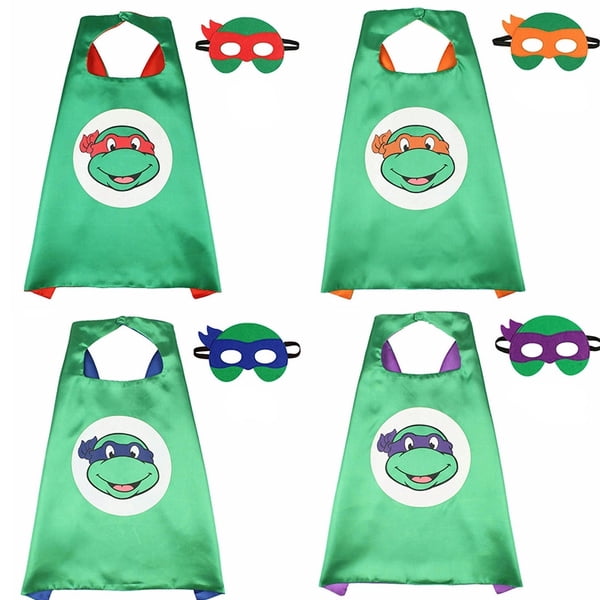 Buy 4 Sets Turtles Ninja Cape & Mask Superhero Cosplay Costume Online ...
