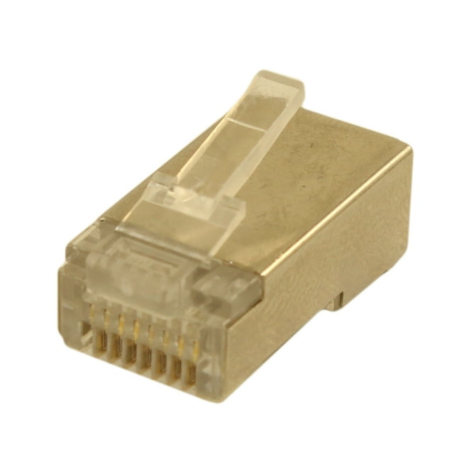 RJ45 Modular Plugs for CAT5E **SHIELDED** Wire, Pkg of 100 - Walmart.com