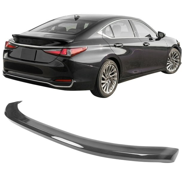 Ikon Motorsports Trunk Spoiler Compatible With 2019-2023 Lexus ES250 ES300H ES350 Carbon Fiber ...