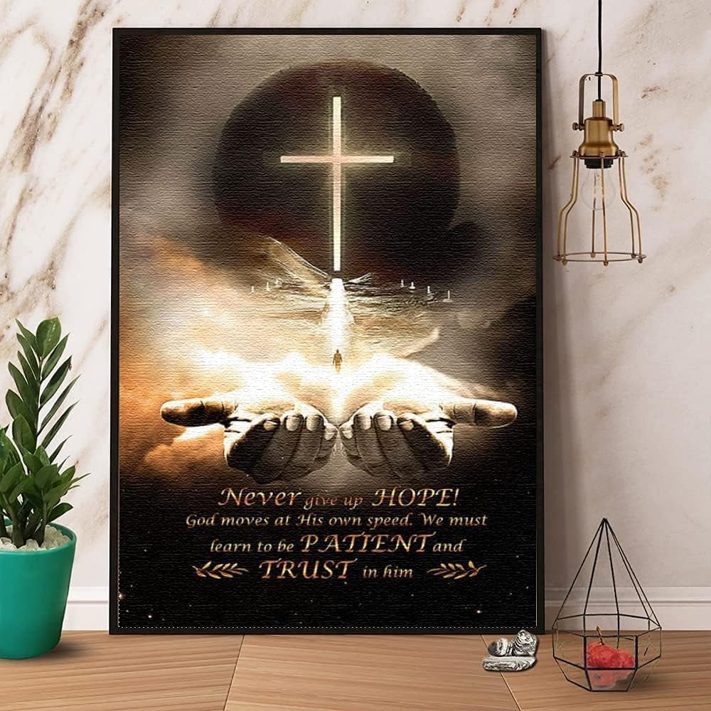 Click here for Wipblak Jesus Never Give Up Hope Christian Puzzles... prices