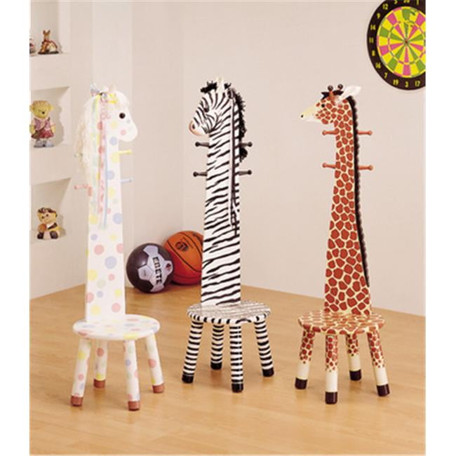 Animal Stool with Coat Rack - Zebra - Walmart.com