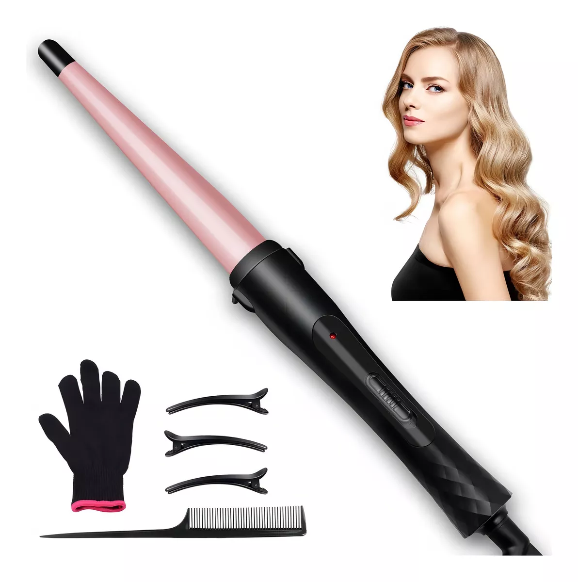 Rizador De Cabello Profesional Rizadora Pelo Onda Cerámica | Walmart en ...