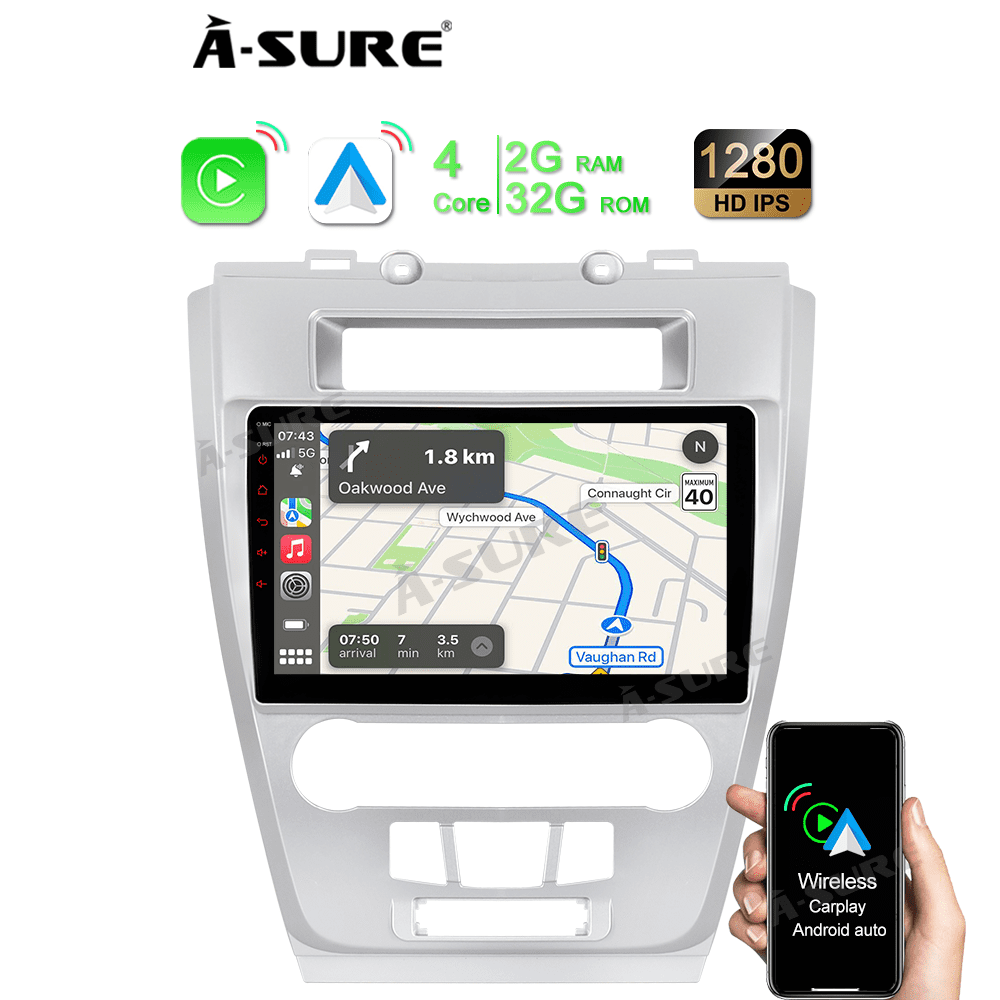 Android Radio Stereo for Ford Fusion 2010-2012 with wireless Carplay 2 ...