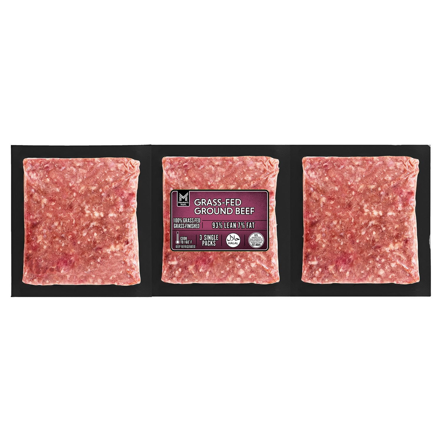 Member's Mark 93/7 Grass Fed Ground Beef, priced per pound - Samsclub.com