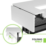 Magshion Sewing Machine Table with Fold-Down Top, Height Adjustable ...