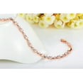 Bamoer Rose Gold Bracelet with Cubic Zirconia, High Quality Oval ...