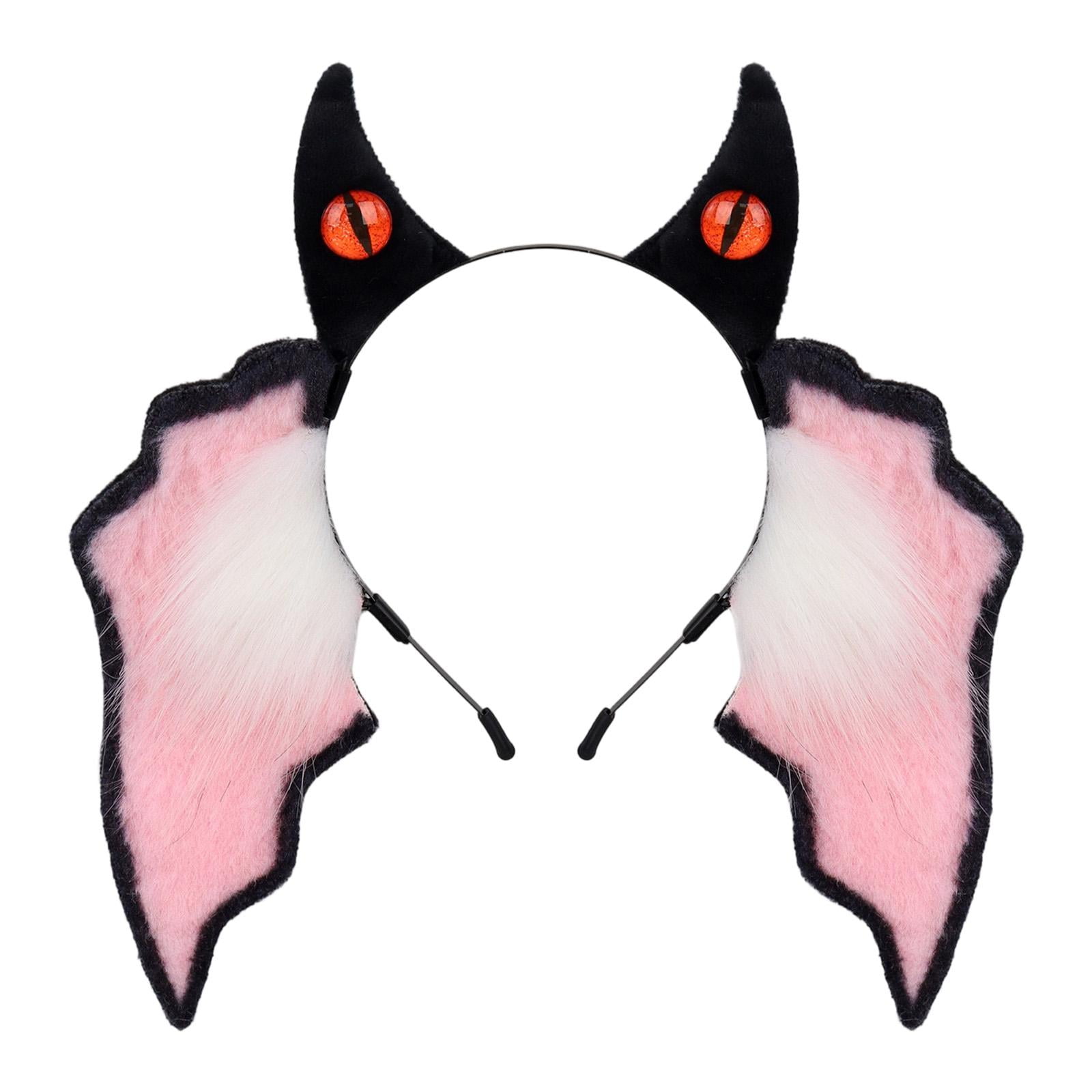 Diadema con orejas de diablo y cuernos de diablo para cosplay, ideal ...