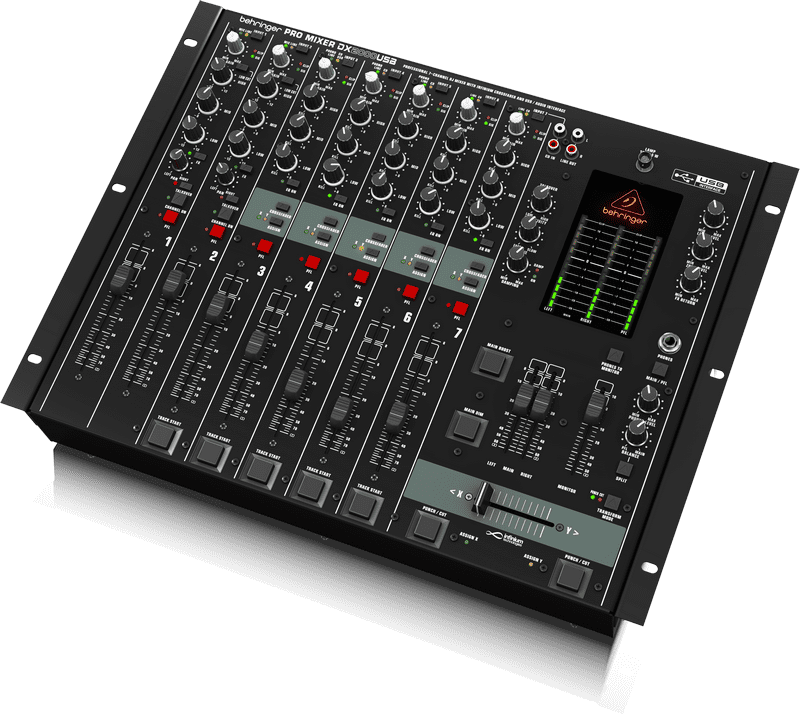Behringer PRO MIXER DX2000USB Professional 7-Channel DJ Mixer w ...