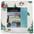 Cuddle Duds Flannel Sheet Set Christmas Trees & Barns Twin Bed Sheets ...
