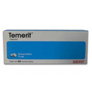 Nebivolol, Hidroclorotiazida Temerit Kox 5 mg/12.5 mg, 28 tabletas ...