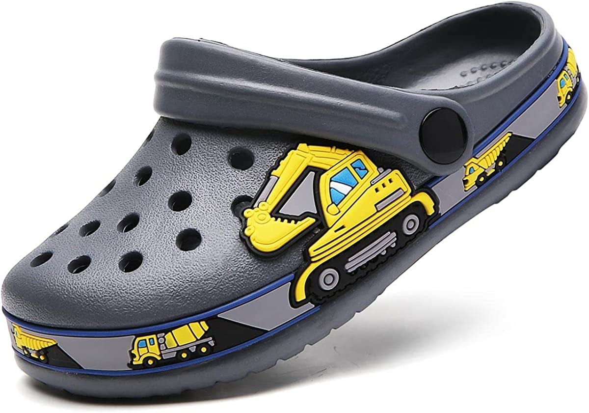 Kids Boys Girls Cartoon Clogs Slippers Toddler Slip On Lightweight ...