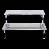 Clear Acrylic Display Stand Riser Shelf Large Holder Storage Rack for ...