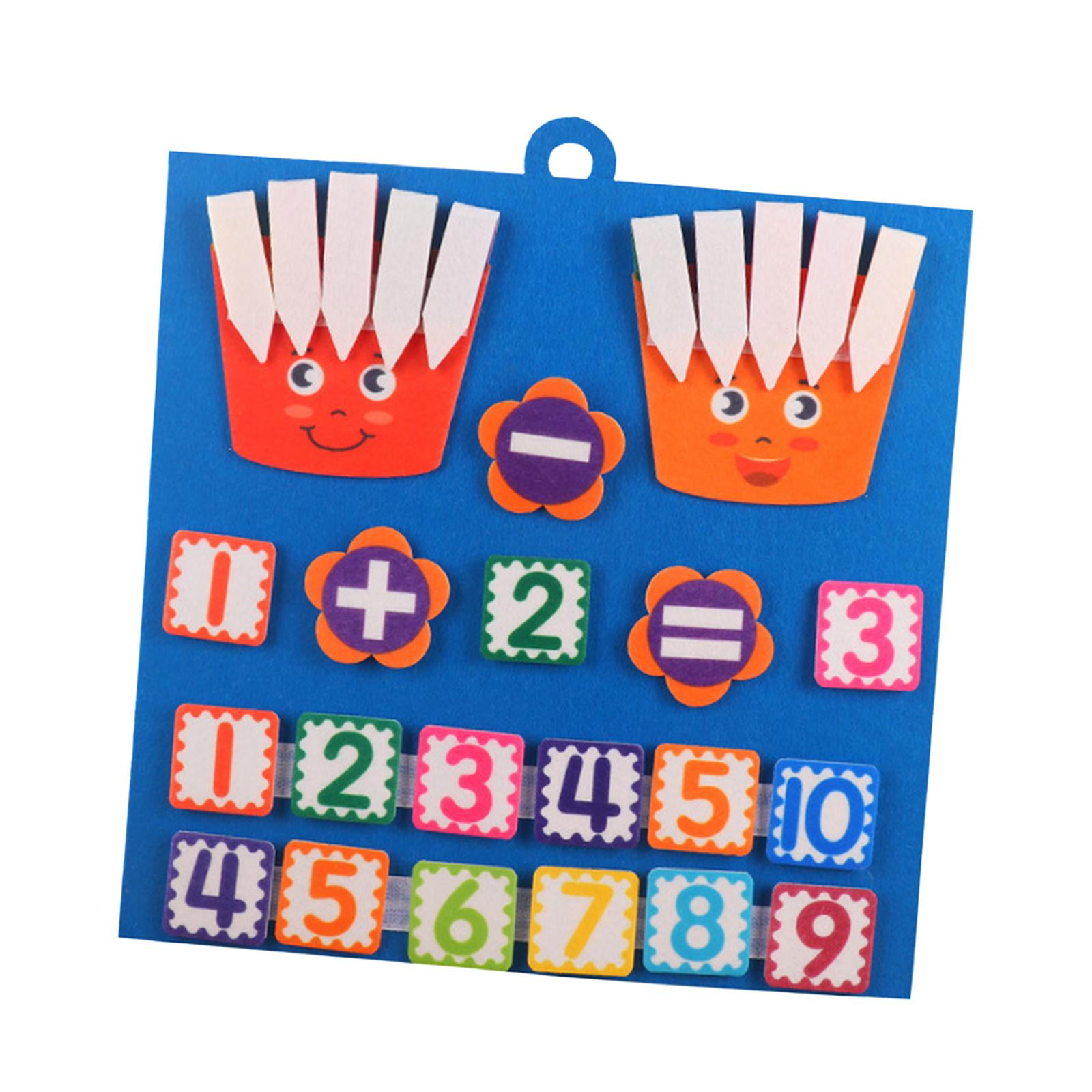 Montessori Toy Math Felt Board Enlightenment Number Counting Toy for ...