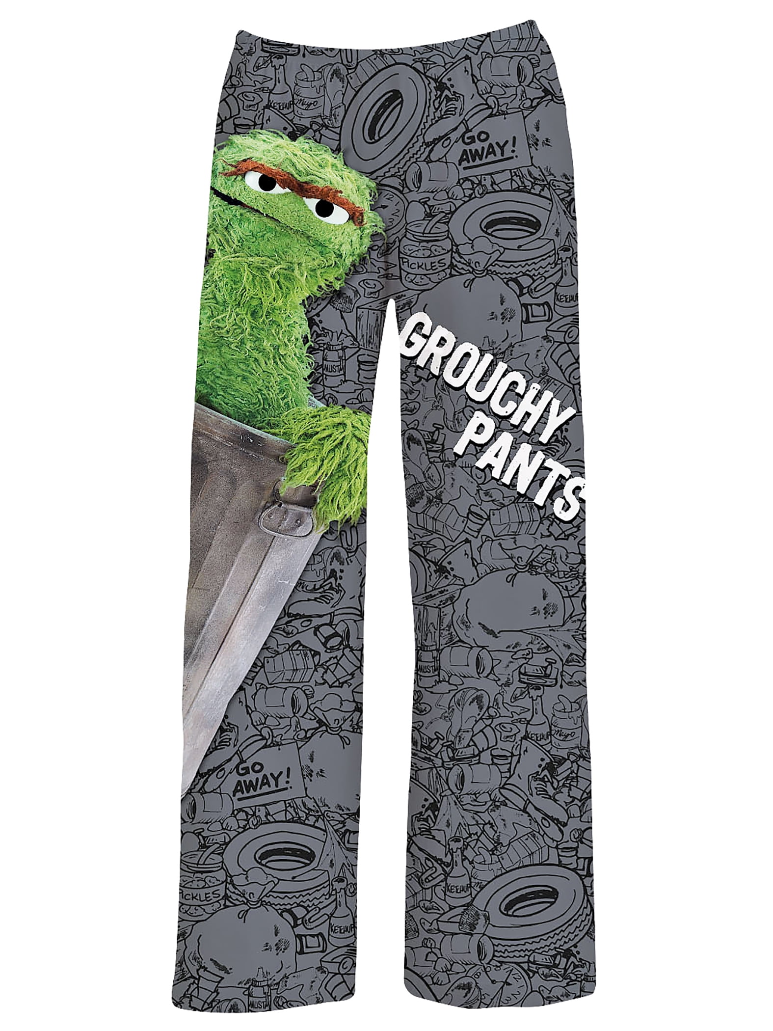 Collections Etc Sesame Street Oscar The Grouch Grouchy Lounge Pants ...