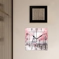 16 Inch Wall Clock Battery Operated Square Clock Decorative for Office ...
