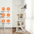 Multi-level 53" Cat Tree Tower Stand House Furniture with Scratching ...