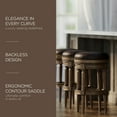 Maven Lane Pullman Backless Bar Stool in Walnut Finish w/ Marksman ...