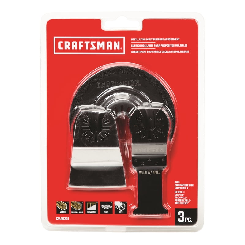 Craftsman Multipurpose Oscillating Blade Set 3 pc. - Case Of: 1 ...