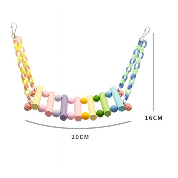 Bird Swing Bridge Toy,Parrot Swing Bridge Toy Parrot Rainbow Bridge ...