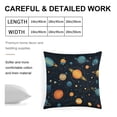 18"x18" Pillow Protector Solar System Pattern Rustic Pillow Cover Outer ...