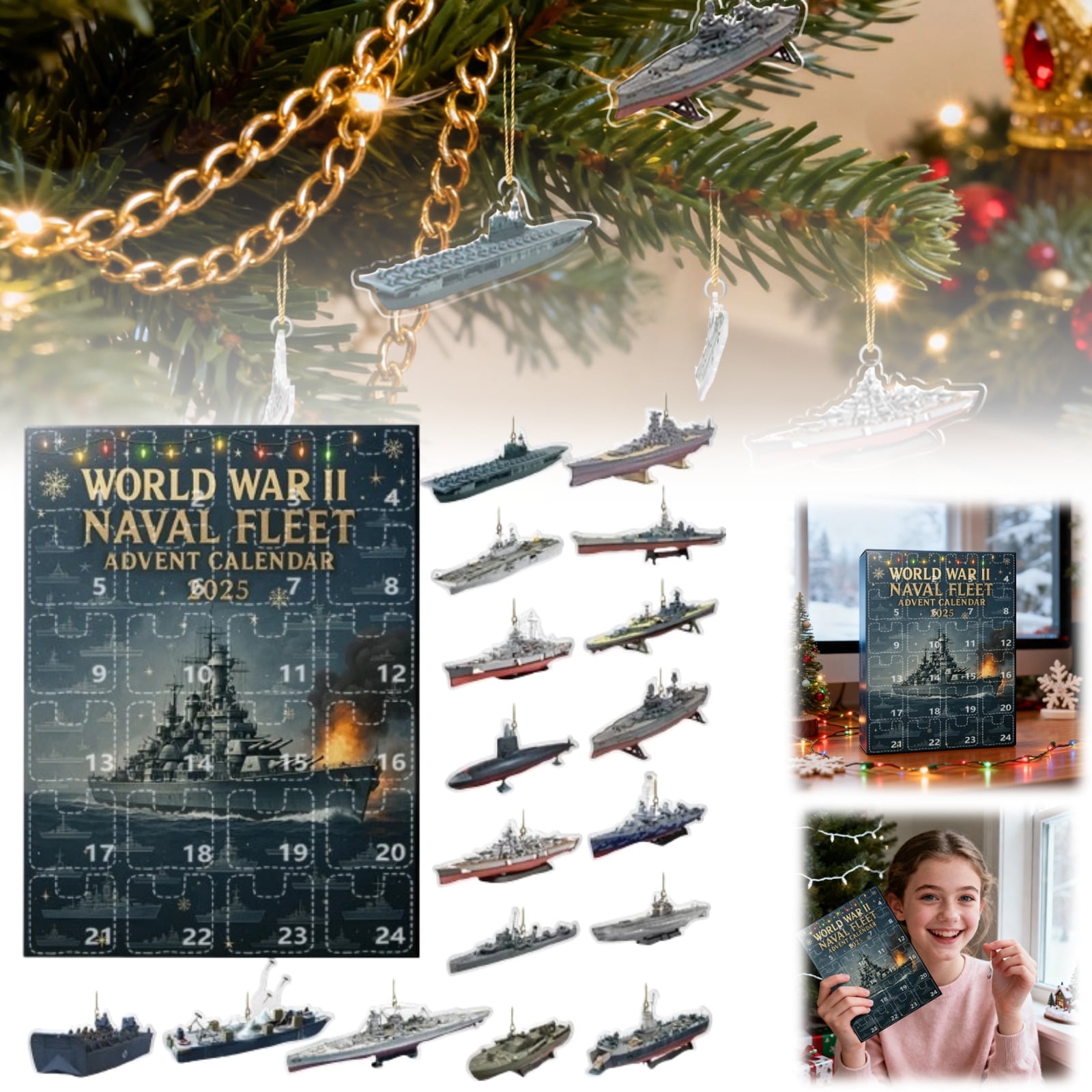 Wwii Naval Fleet Advent Calendar 2025, 24 Days of Iconic Warships, 24 ...