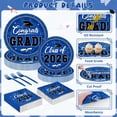 200Pcs Graduation Decorations 2026, Blue Plates and Napkins Party ...