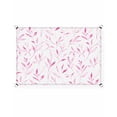 Pink Leaf Sun Shade Sail 6.5'X10' Abstract Countryside UV Block Outdoor ...