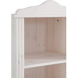 RealRooms Chester 5 Shelf Open Bookcase, White and Lacquer - Walmart.com