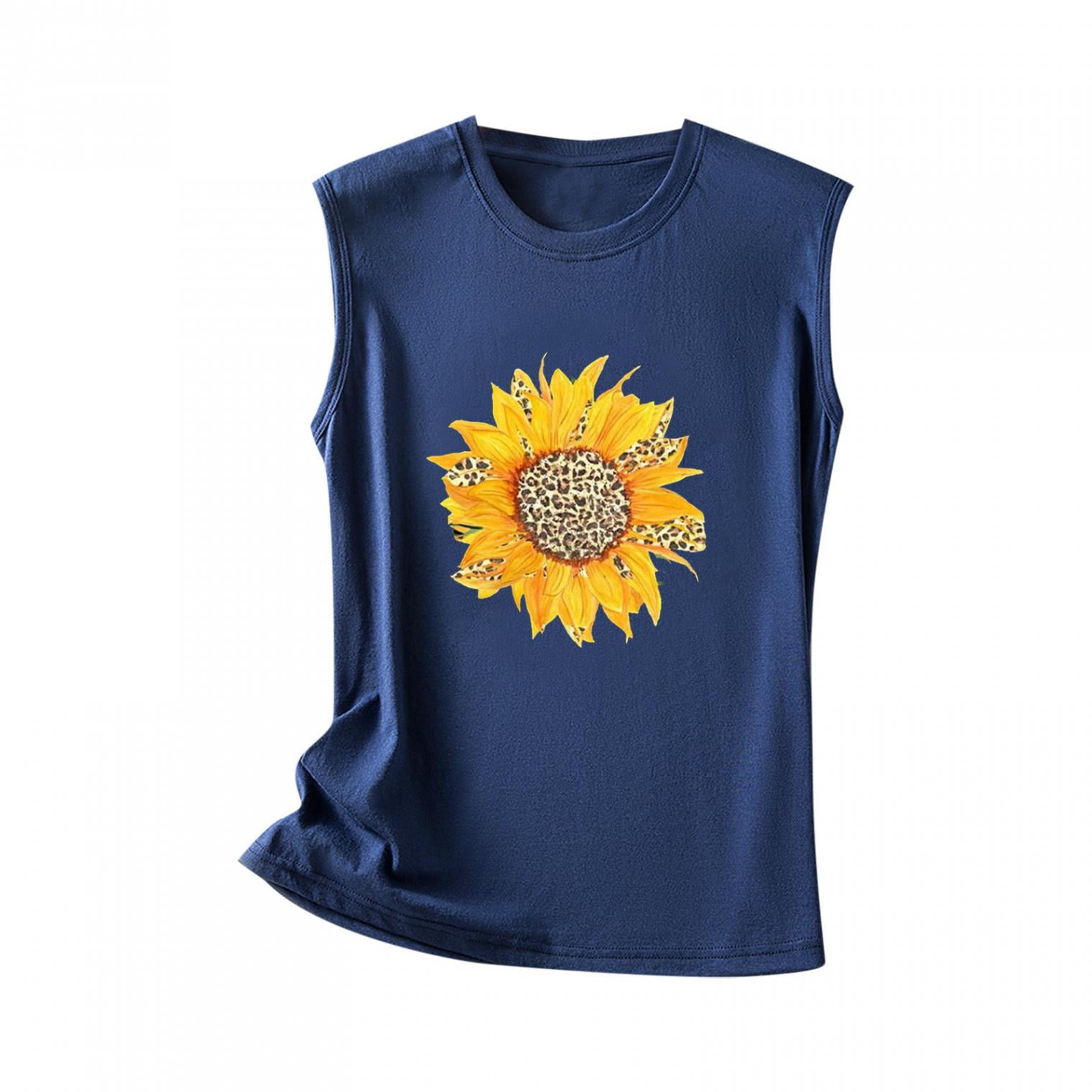 Click here for Unbranded Plus Size Tops For Women Sun Flower Prin... prices