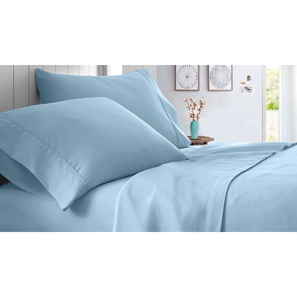 Olympic Queen Size 800 Thread Count Sheet Set Solid - 4 Piece - Hotel ...