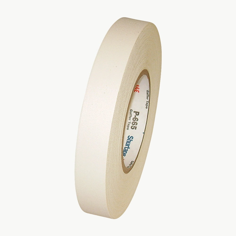 Shurtape P-665 General Purpose Gaffers Tape: 1 in x 55 yds. (White ... Shurtape P-665 General Purpose Gaffers Tape: 1 in x 55 yds. (White ...