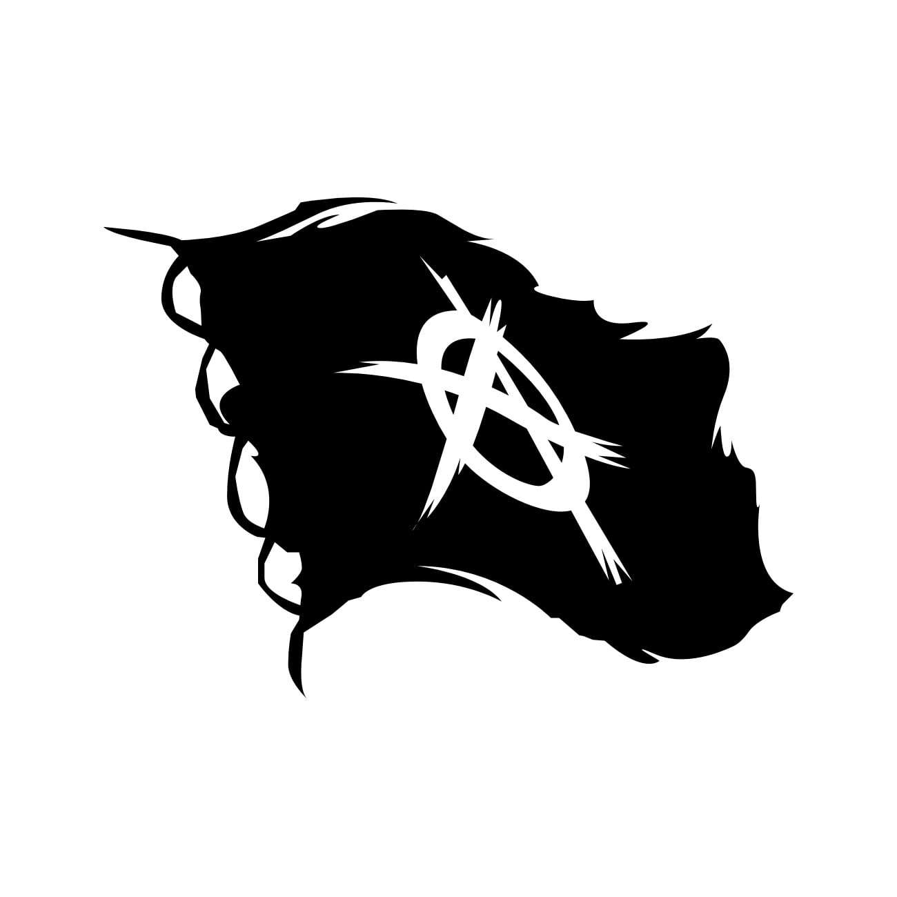 Anarchy Flag Sticker Decal Die Cut - Self Adhesive Vinyl - Weatherproof ...