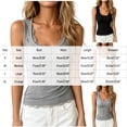 Achuyrbd Tank Tops for Women Ribbed Scoop Neck Form-Fitting Sleeveless ...