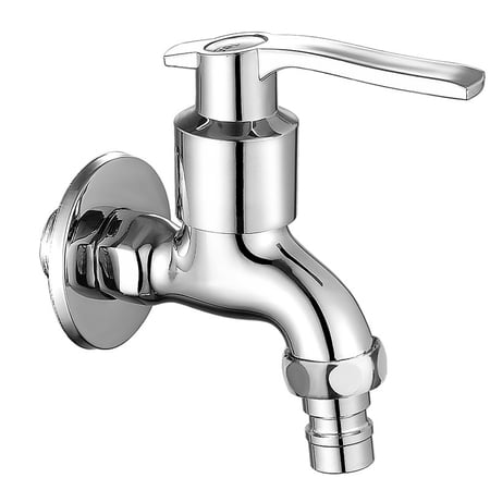 Washing Machine Tap With G3/4 Outlet And G1/2 Inlet Wall Mounted Cold ...